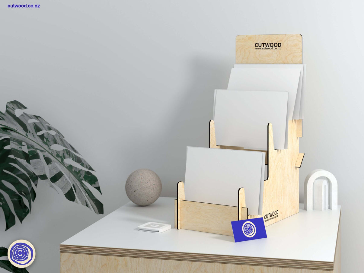 Laser Cut Files I Postcard Print Display Stand